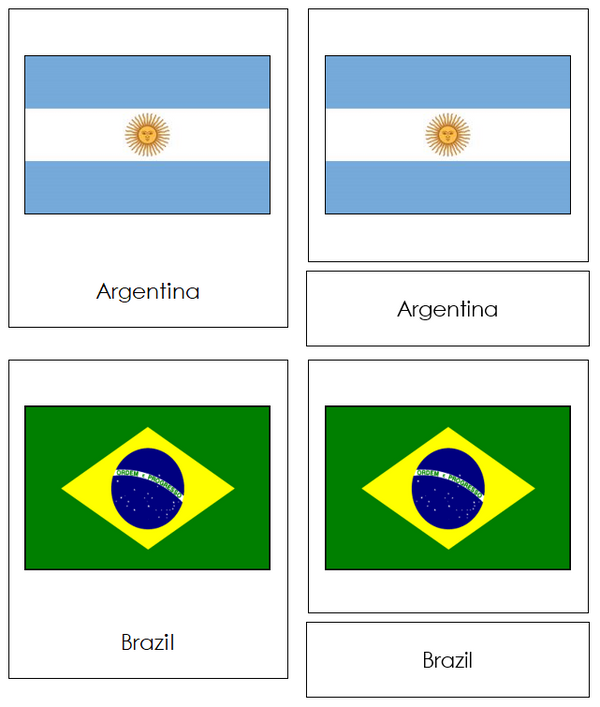 South America Deluxe Continent Bundle - Montessori Print Shop