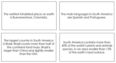 South America Deluxe Continent Bundle - Montessori Print Shop