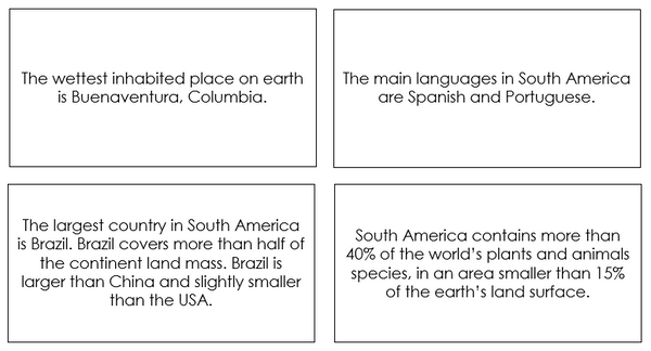 South America Deluxe Continent Bundle - Montessori Print Shop Digital ...