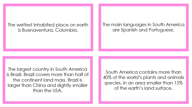 South America Deluxe Continent Bundle - Montessori Print Shop