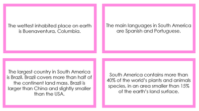 South America Deluxe Continent Bundle - Montessori Print Shop