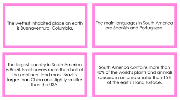 South America Deluxe Continent Bundle - Montessori Print Shop