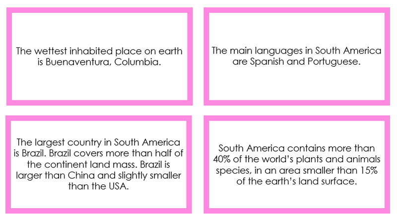 South America Deluxe Continent Bundle - Montessori Print Shop