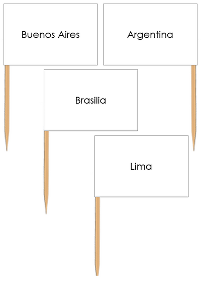 South American Flags - Montessori Print Shop