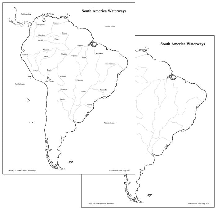 South American Map Printable