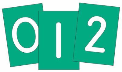 Sandpaper Number Outlines - Montessori Print Shop Digital Download