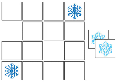 Snowflake Match-Up & Memory Game - Montessori Print Shop Digital Download