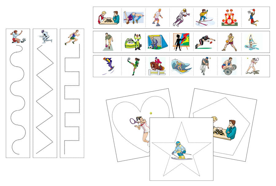 Sports & Leisure Cutting Work - Montessori Print Shop Digital Download