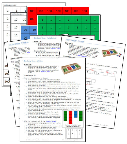 Montessori Math Operations Bundle - Montessori Print Shop