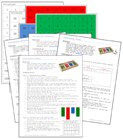 Montessori Stamp Game & Instructions - Montessori Print Shop