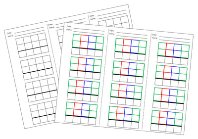 Montessori Stamp Game Paper - Montessori Print Shop