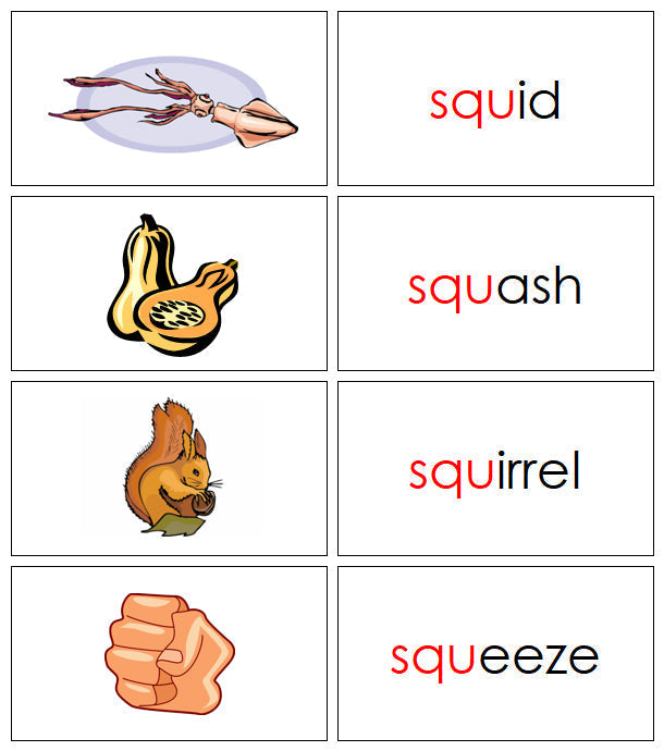 Blends & Digraphs (Set 2) - Montessori Print Shop