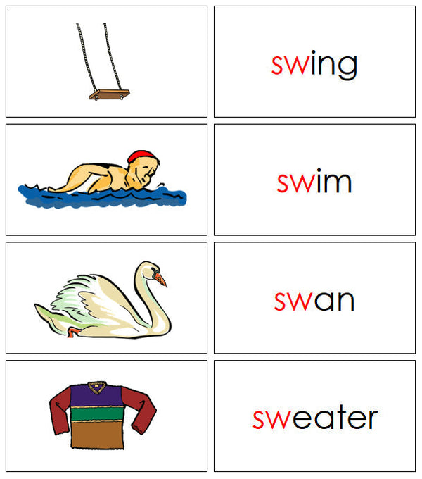 Blends & Digraphs (Set 3) - Montessori Print Shop