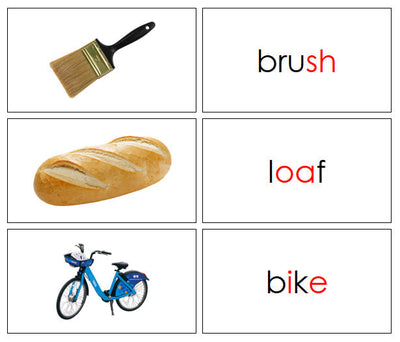 Phonogram Words & Picture Cards Set 1 (Step 3) - Montessori Print Shop ...