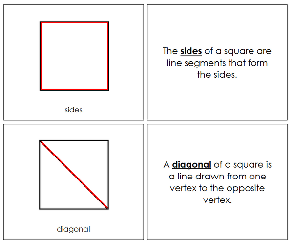 Study of a Square Book - Montessori Digital Download - Montessori Print ...