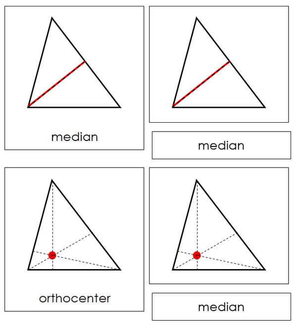 Study of a Triangle Cards - Montessori Print Shop