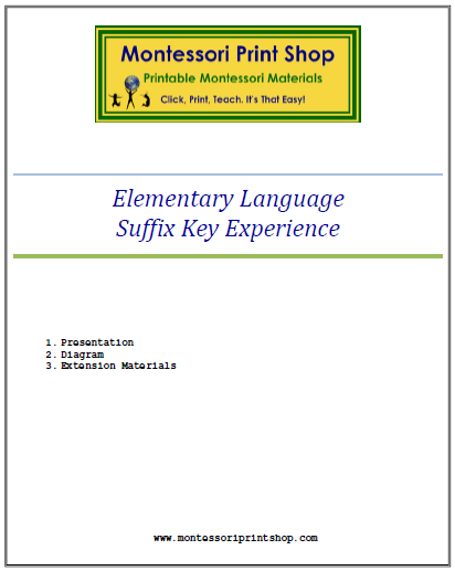 Elementary Montessori Key Experiences - Montessori Print Shop