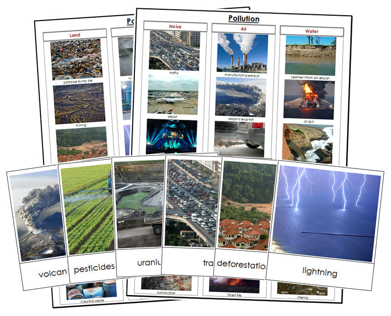 Types of Pollution - Montessori Print Shop Digital Download