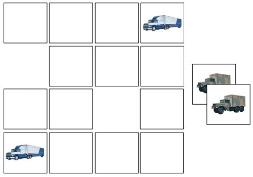 Vehicle Match-Up & Memory Game - Montessori Print Shop