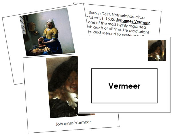 Johannes Vermeer Art Book - Montessori Print Shop