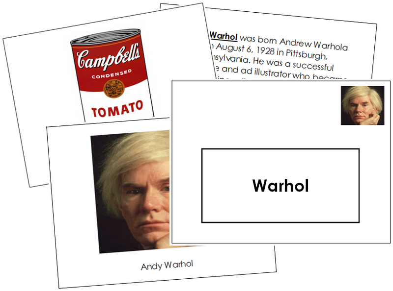 Andy Warhol Art Book - Montessori Print Shop