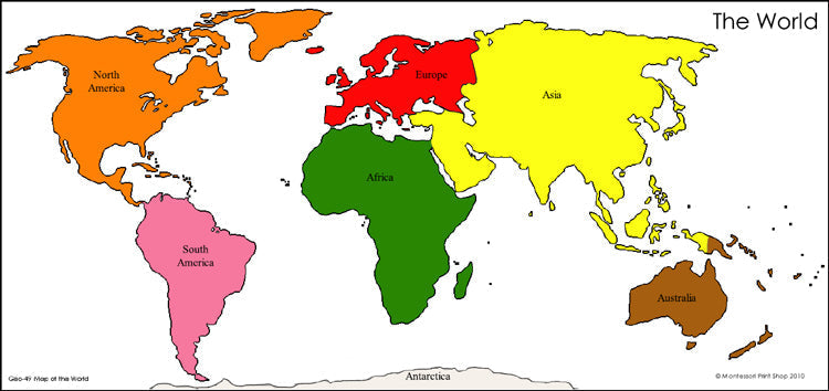 World Maps Printable