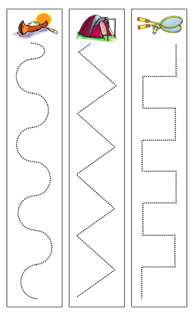 Camping Cutting Work by Montessori Print Shop