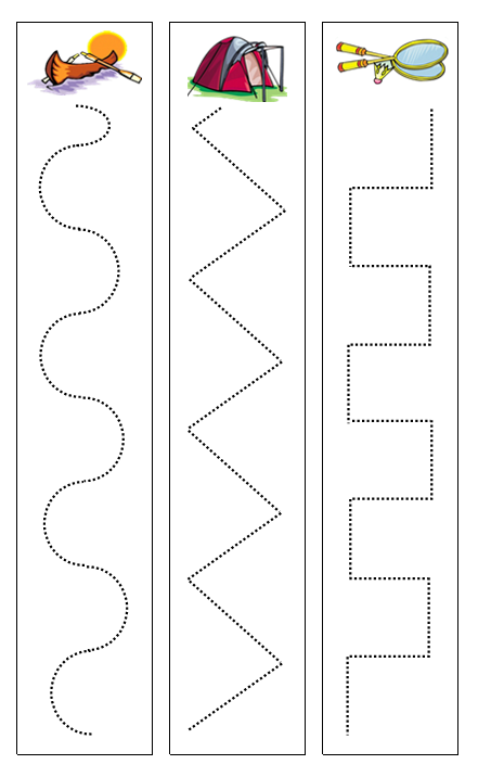 Camping Cutting Work - Montessori Print Shop