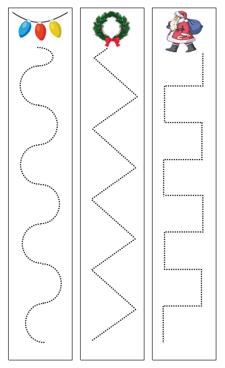 Christmas Cutting Work - Montessori Print Shop