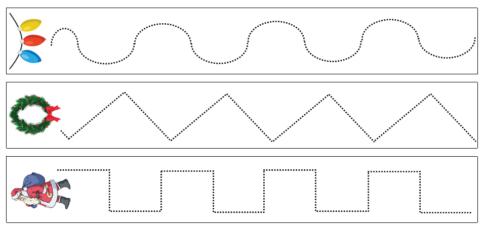 Christmas Cutting Work - Montessori Print Shop