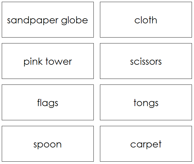 Montessori Environment Labels - Montessori Print Shop