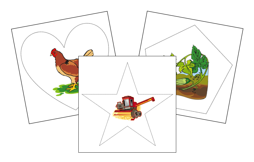 Farm Cutting Work - Montessori Digital Download - Montessori Print Shop