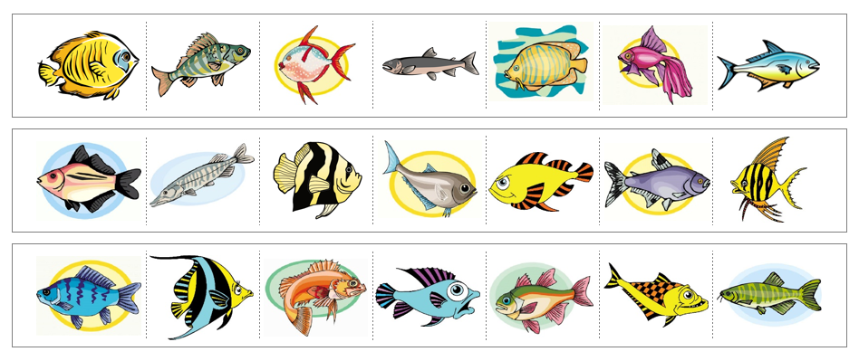 Fish Cutting Work - Montessori Print Shop Digital Download