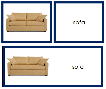 Furniture Words & Picture Cards - Montessori Print Shop