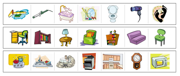 Household Items Cutting Work - Montessori Print Shop