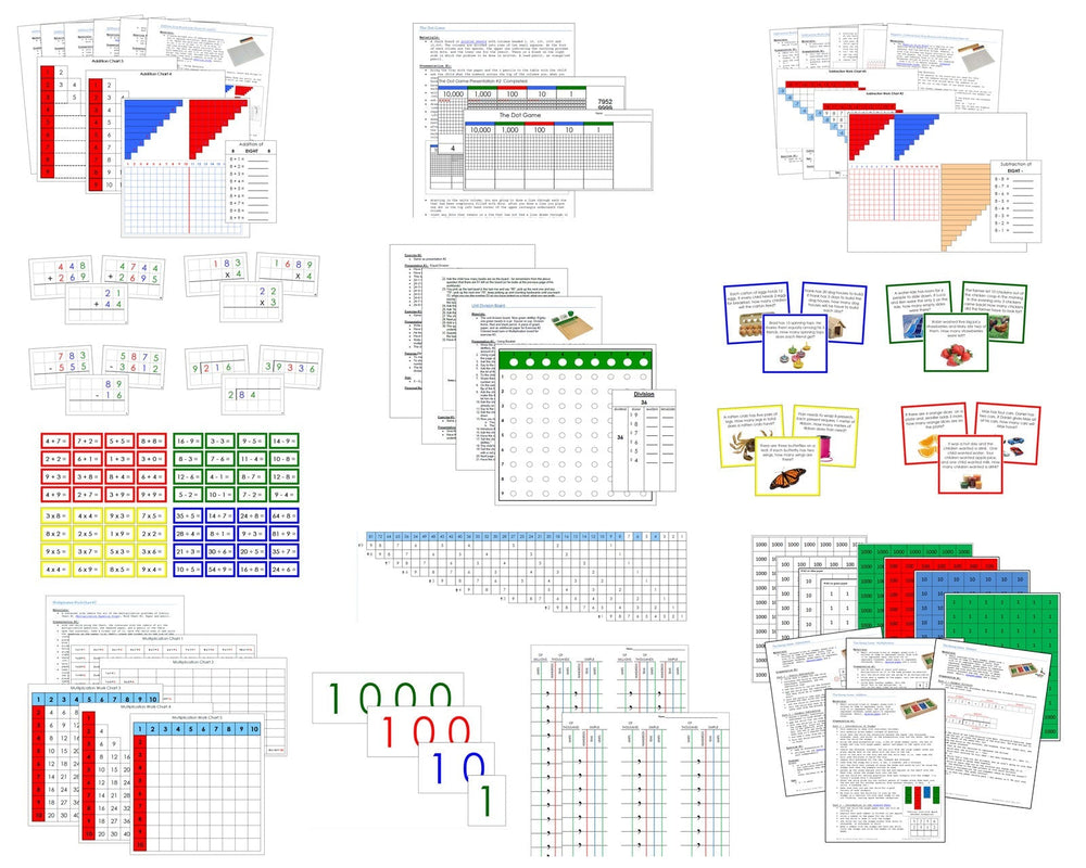 Montessori Math Operations Bundle - Montessori Print Shop Digital Download
