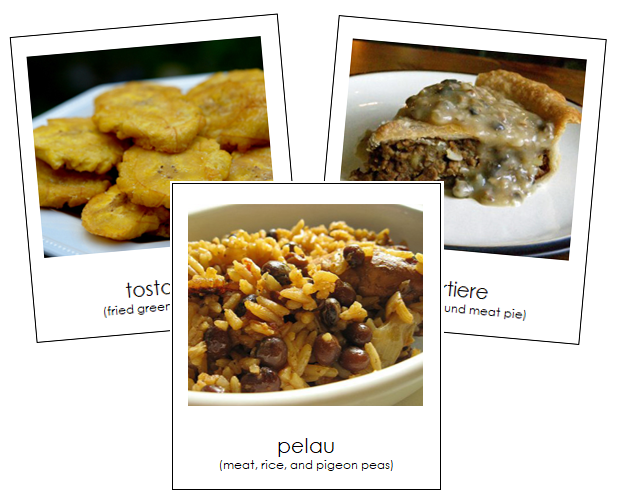 North American Food Cards - Montessori Print Shop
