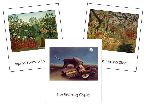 Henri Rousseau Art Cards - Montessori Print Shop