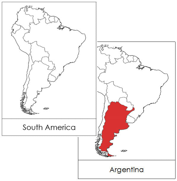South America Flashcards - Montessori Print Shop