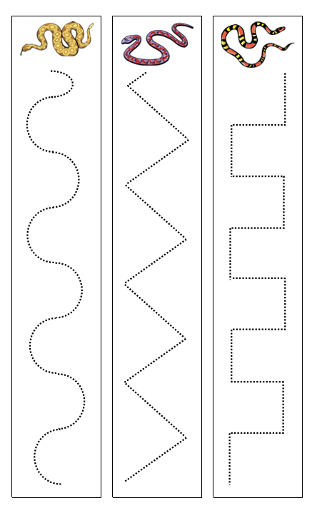 Snakes Cutting Work - Montessori Digital Download - Montessori Print Shop