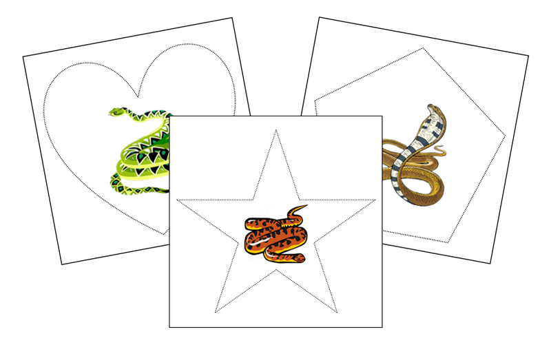 Snakes Cutting Work - Montessori Print Shop