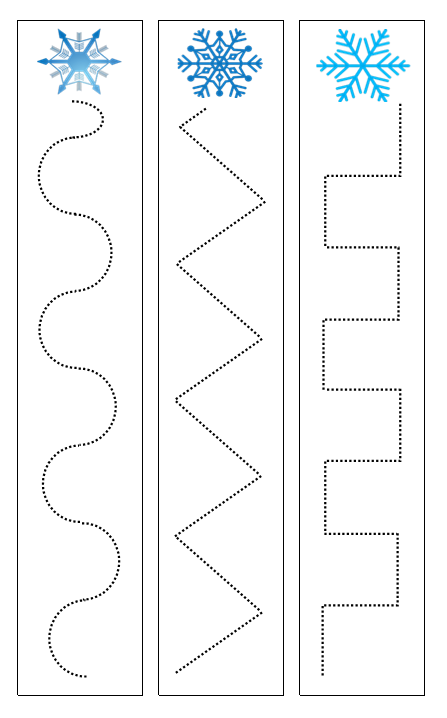 Snowflakes Cutting Work - Montessori Print Shop