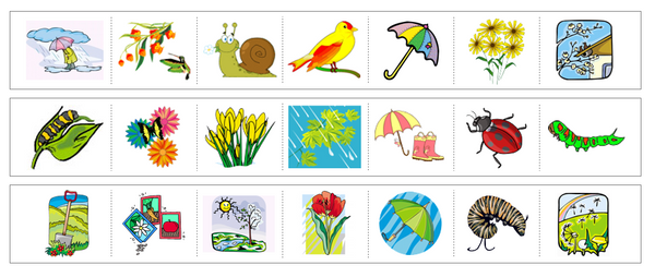Spring Cutting Work - Montessori Print Shop Digital Download