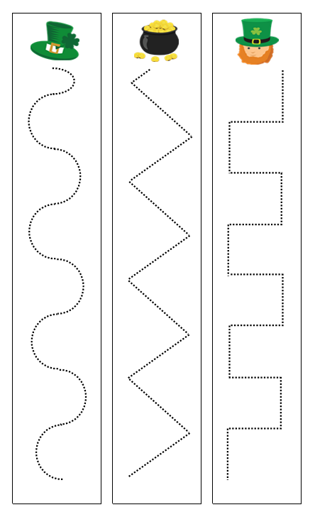 St. Patrick's Day Cutting Work - Montessori Print Shop