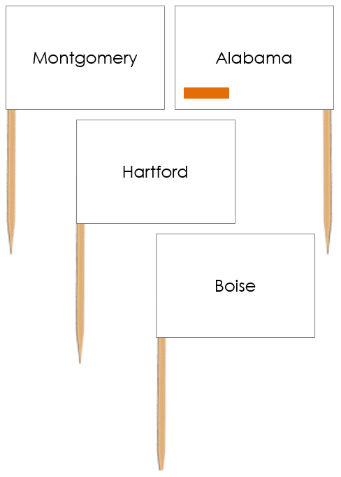 United States Capital City Cards - Montessori Print Shop