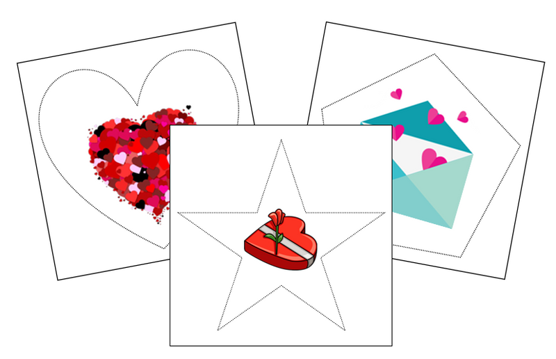 Valentine's Day Cutting Work - Montessori Print Shop