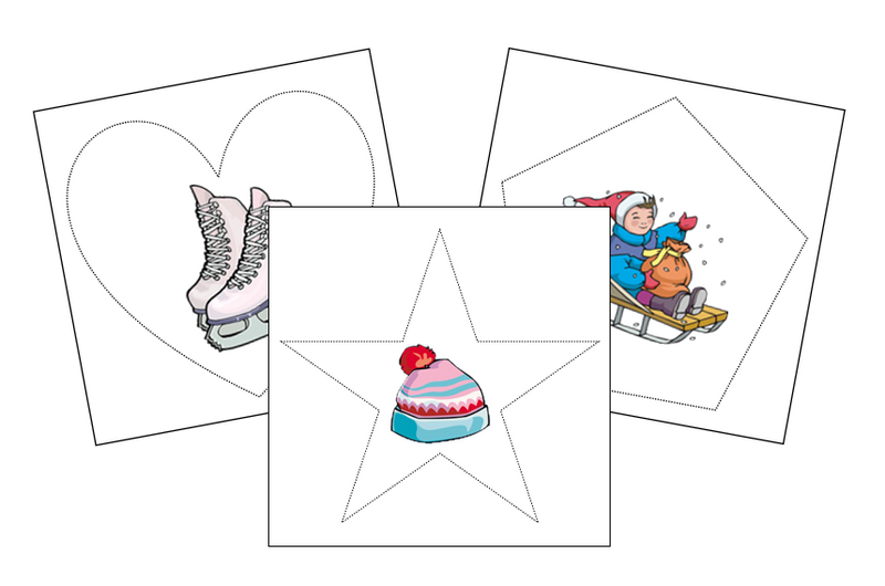 Winter Cutting Work - Montessori Print Shop